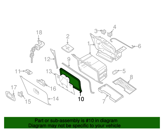 93825-7S200 - Seal 2004-2015 Nissan TITAN | Nissan Parts & Accessories ...