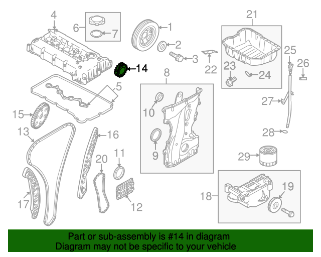 2010-2013 Kia Crankshaft Gear 23121-25000 | QuirkParts