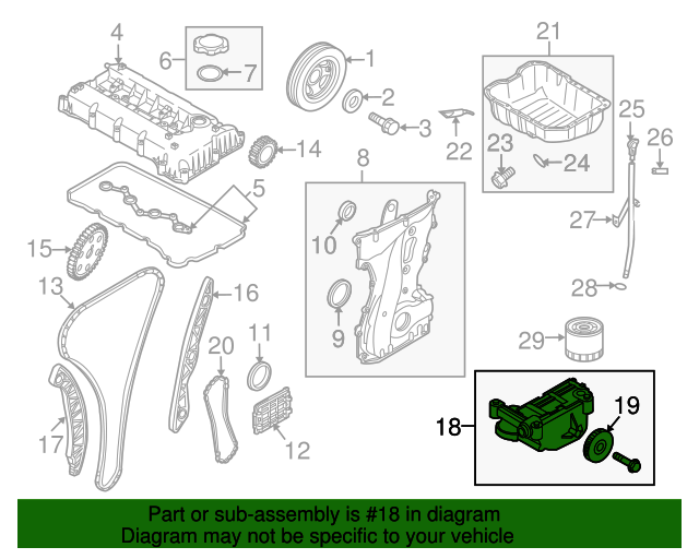 2010-2013 Kia Oil Pump 21310-2G001 | TascaParts.com