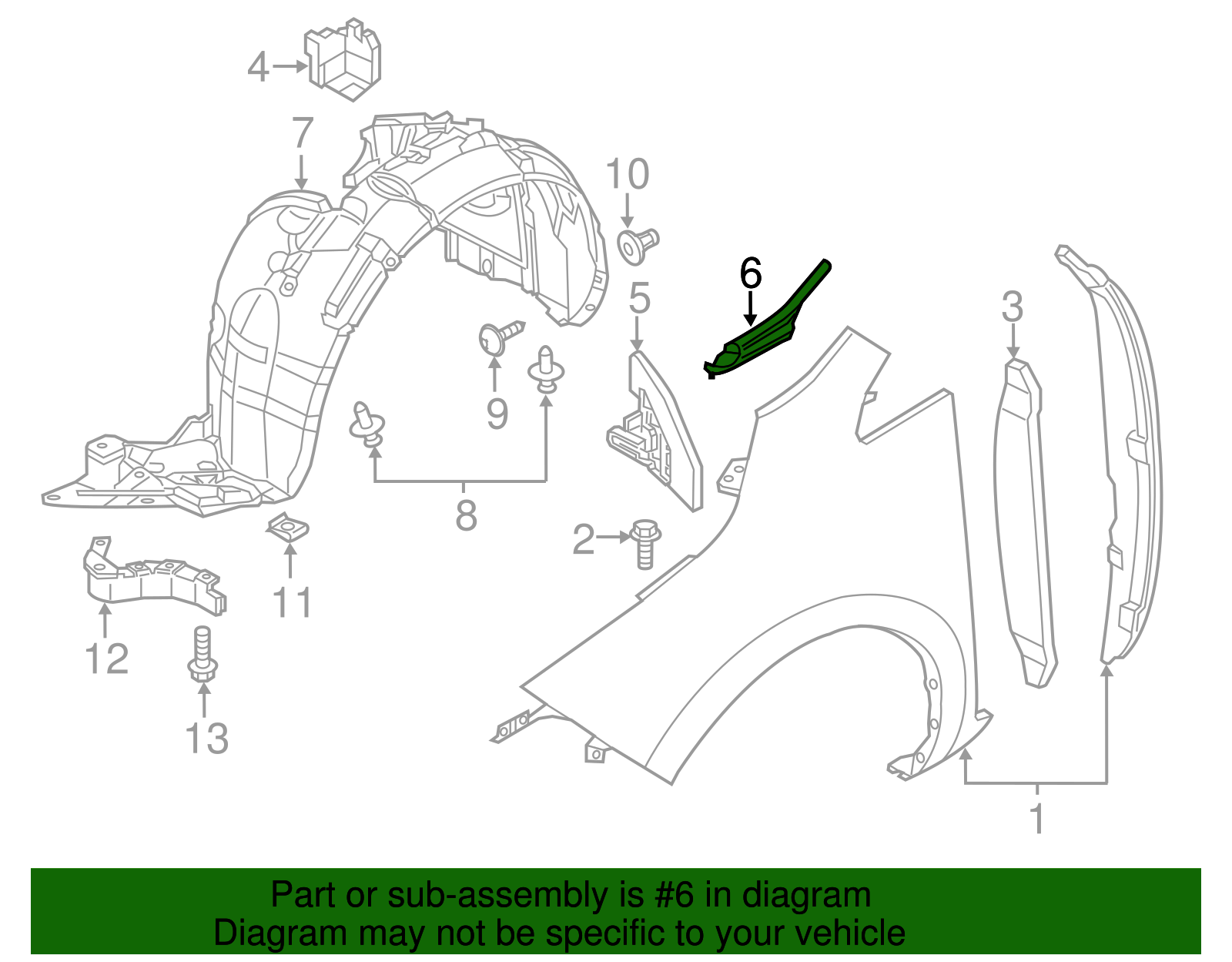 2013-2017 Nissan LEAF Cover 66894-3NF0A | Boro Nissan Parts
