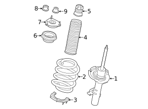 2020 Ford Suspension Strut LK4Z-18124-F | TascaParts.com