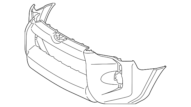 OEM 2014-2024 Toyota 4Runner Cover Front Bumper L P Part # 52119-35918 ...