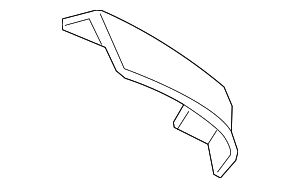 2016-2020 Cadillac CT6 Rear Driver Side Tire Front Air Deflector ...