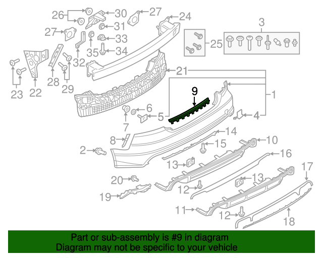 4G8-807-421-A-9B9 - Center Cover 2016-2018 Audi | Audi OEM Parts