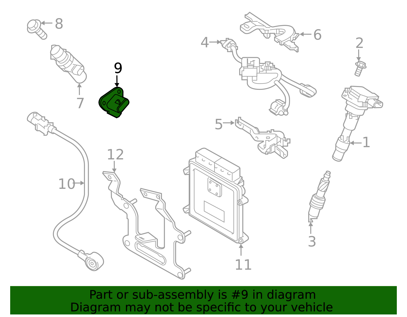 2017-2024 Genesis Camshaft Position Sensor 39318-3L100 | OEM Parts Online