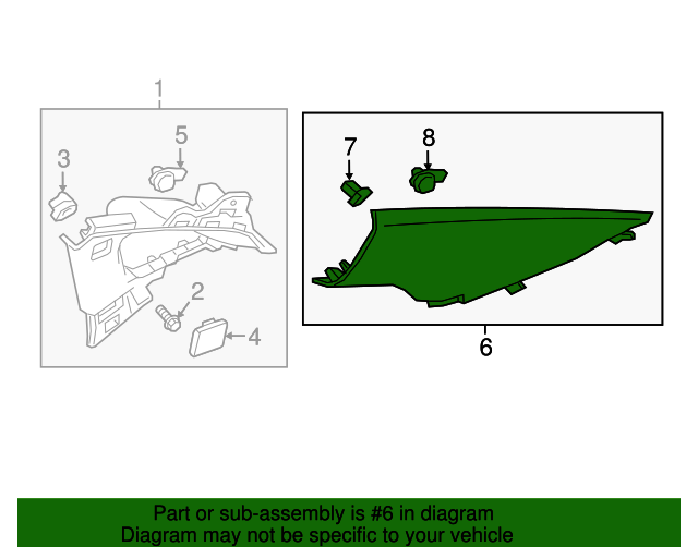 2016-2023 Chevrolet Malibu Jet Black Passenger Side Body Side Rear ...