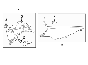 23478677 - Jet Black Driver Side Quarter Window Trim Panel Bolt Cap ...