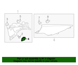2016-2024 Chevrolet Malibu Jet Black Passenger Side Quarter Window Trim ...