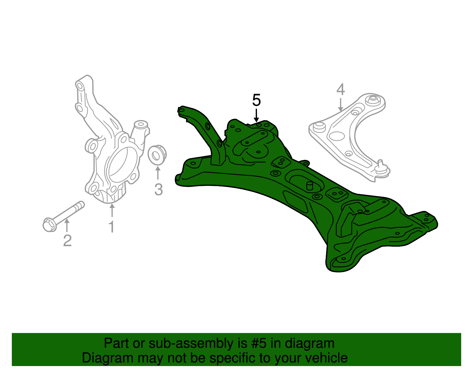 2012-2019 Nissan Cross-Member 54401-9MF1B | Ziegler Nissan of Orland Park