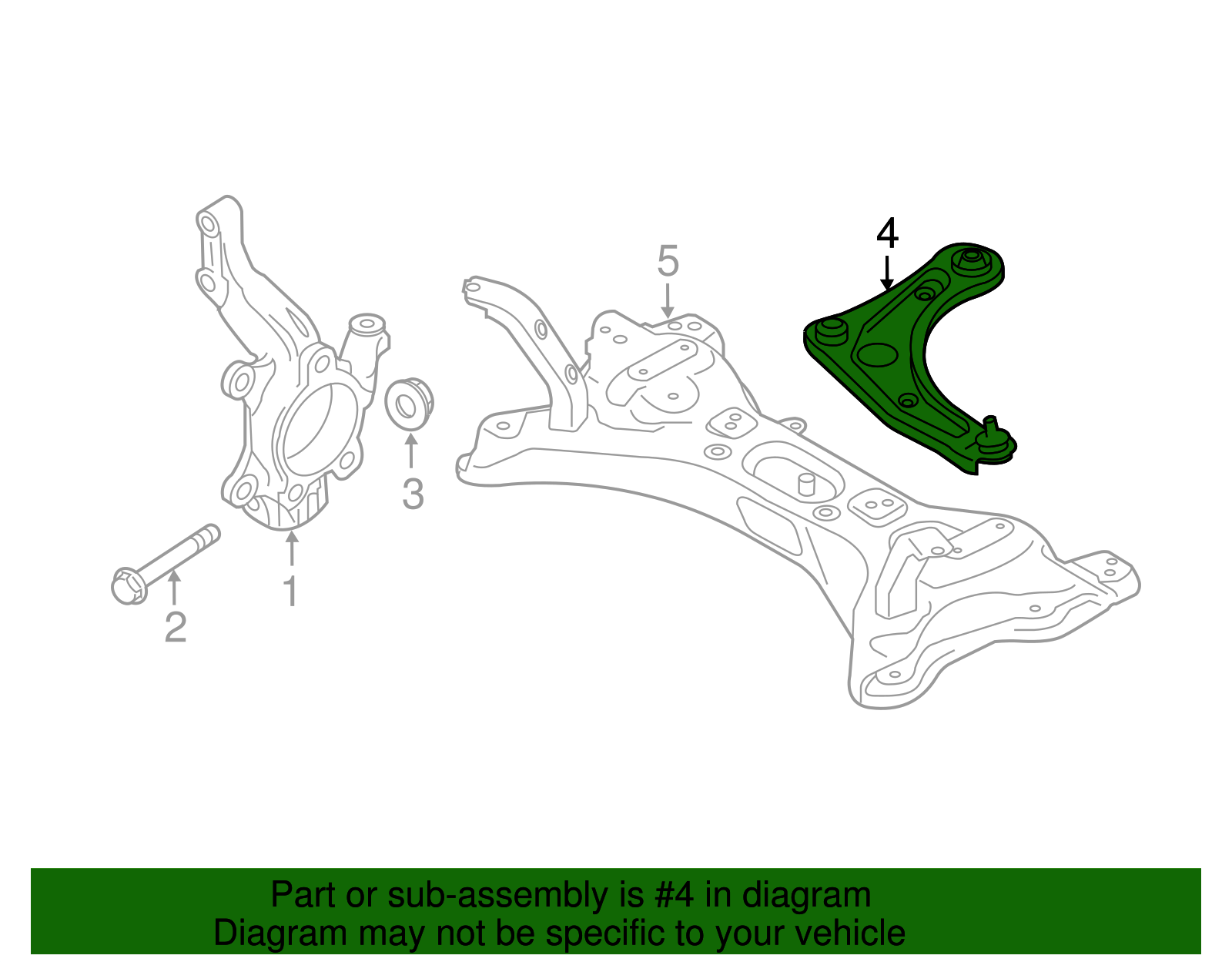 2012-2019 Nissan Lower Control Arm 54500-9KS1D | Nissan Parts Central
