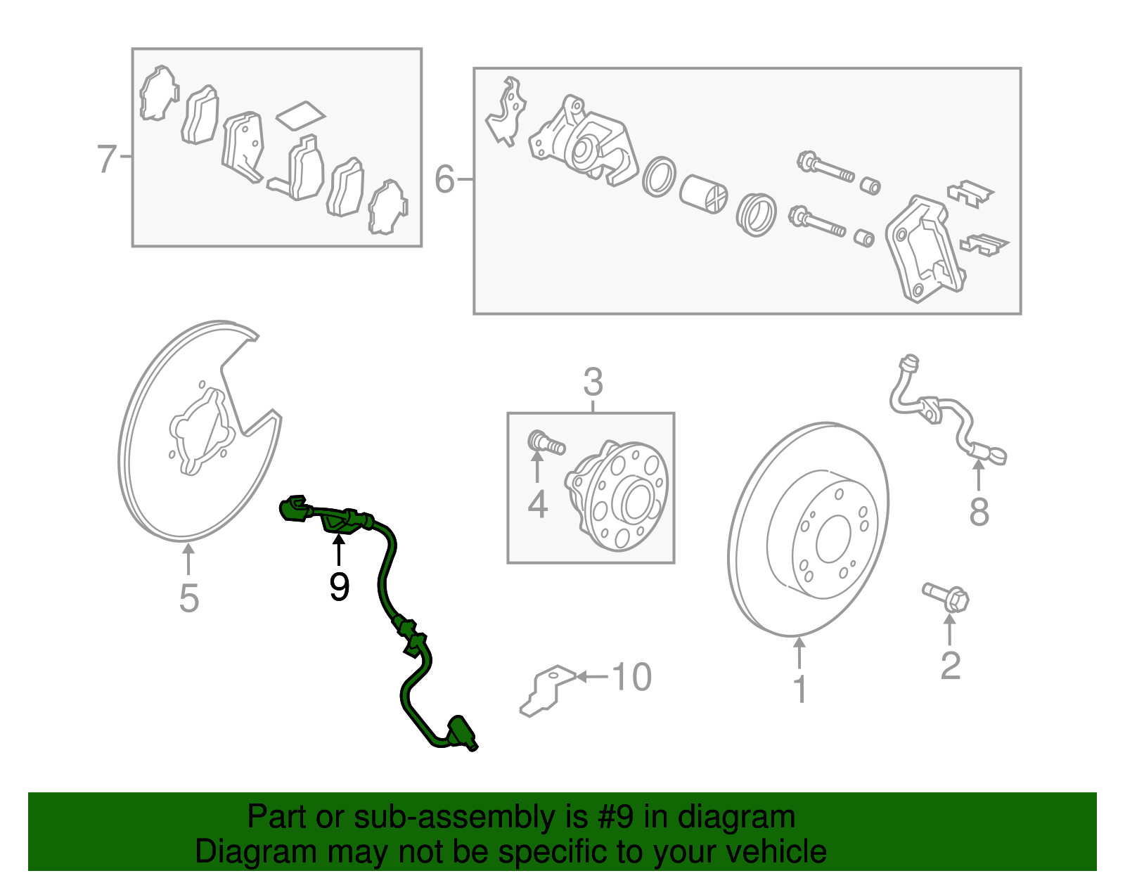 2013-2017 Honda Accord ABS Sensor 57470-T2F-A01 | Cheaper Honda Parts