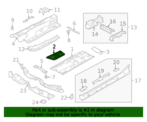2019-2023 Volkswagen Floor Pan Reinforcement 5Q0-803-075-A | QuirkParts