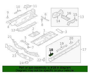 2015-2024 Volkswagen Sill Reinforcement 5Q0-802-307 | AutoNationParts.com