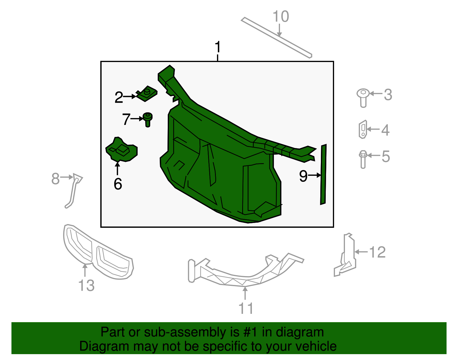 51647193193 - 2008-2013 BMW Radiator Support (51-64-7-193-193) | BMW of ...
