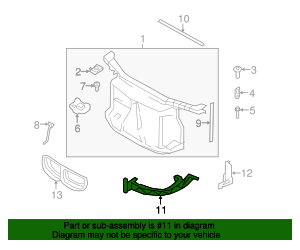 Genuine BMW 51-11-7-148-761 | Lamp Bracket | FREE Shipping on Most ...