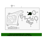 2013-2024 GM Headlamp Bulb 13587843 | Chevy Parts Pro