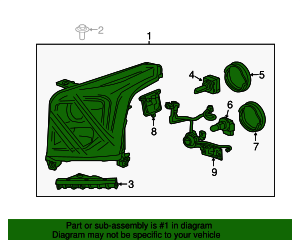 2015-2020 GMC Driver Side Headlamp 84564095 GM | GMPartsDirect.com