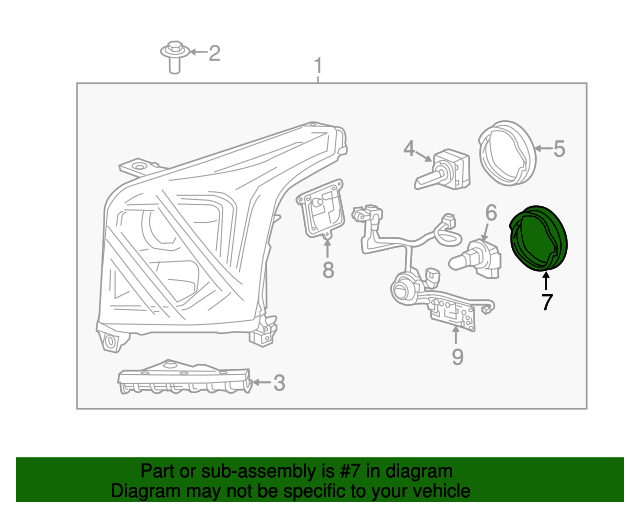 2014-2020 GM Headlamp Bulb Access Cover 22941303 GM | GMPartsDirect.com