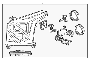 2015-2020 GMC Driver Side Headlamp 84564095 GM | GMPartsDirect.com