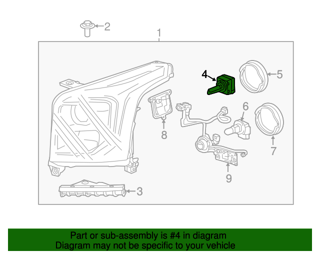2013-2024 GM Headlamp Bulb 13587843 | OEM Parts Online