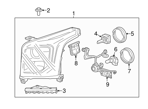Headlamp Components for 2017 GMC Yukon | GMPartsDirect.com
