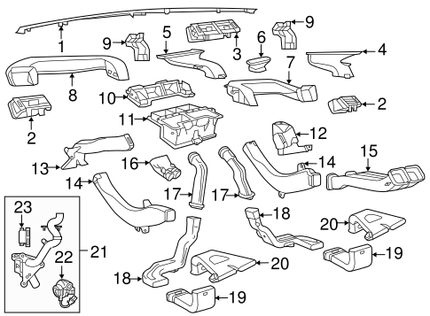 Ducts for 2015 Land Rover Range Rover Evoque | OEM Parts Online