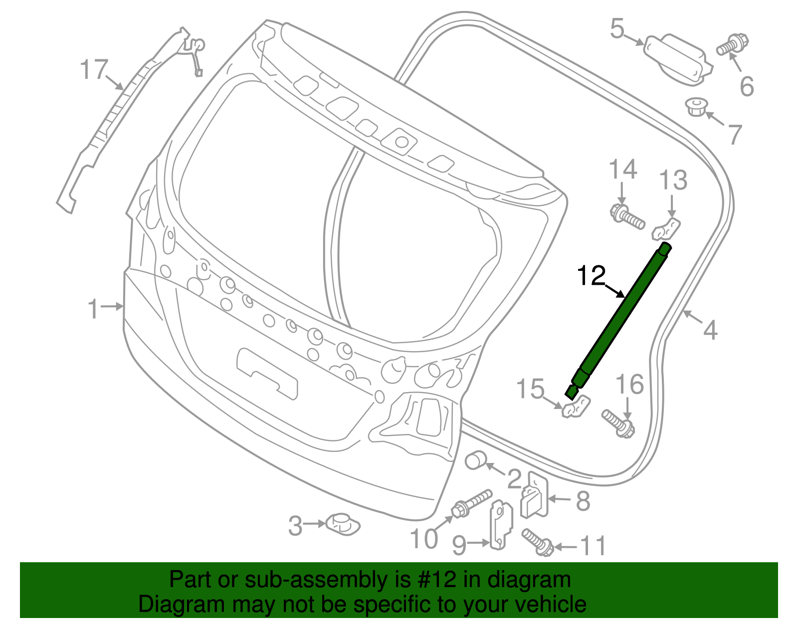 2019 Hyundai Lift-Gate Lift Support 81840-S1000 | Retail Performance ...