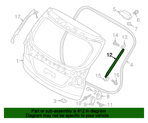 81770-B8000 - Liftgate Lift Support 2013-2019 Hyundai | AutoNationParts.com