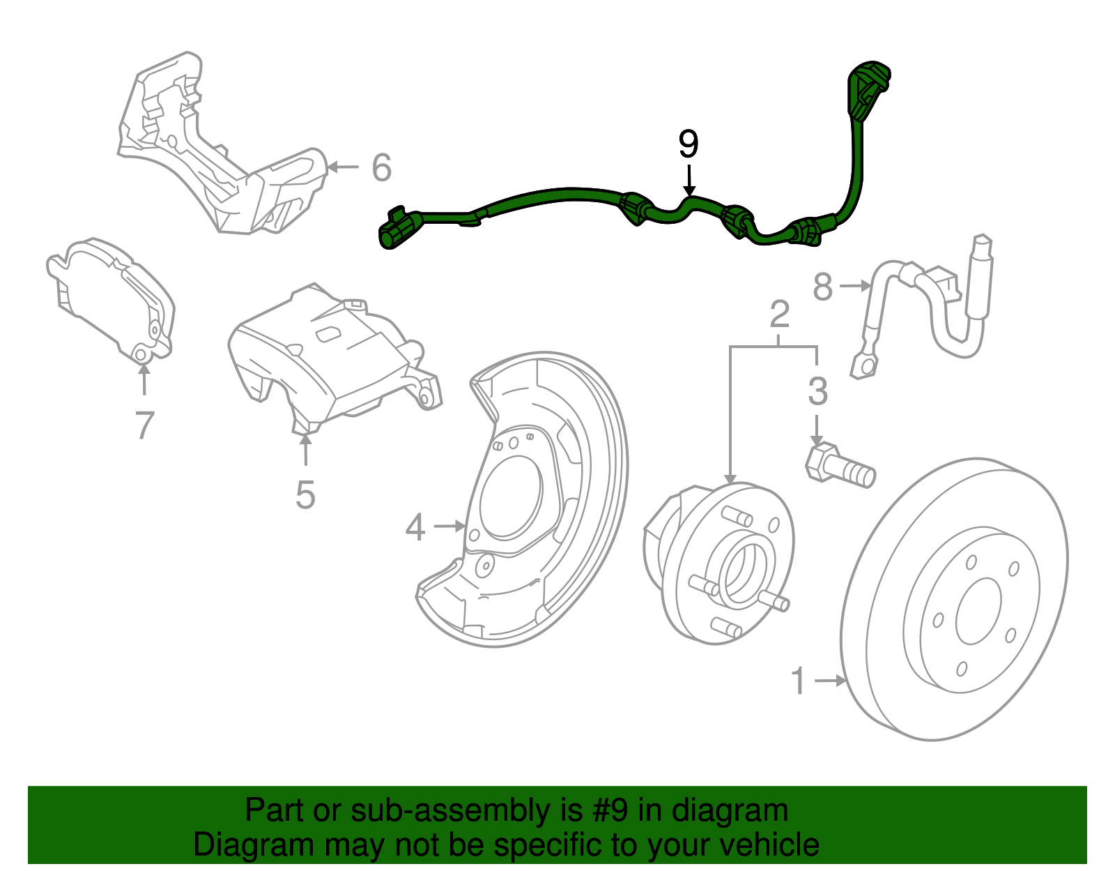 2011-2017 GM Front Wheel Speed Sensor 13470639 | OEM Parts Online