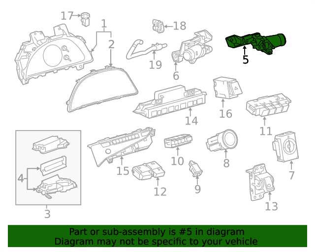 Lexus OEM Combo Switch Part# 84970-06070 | OEM Vehicle Parts