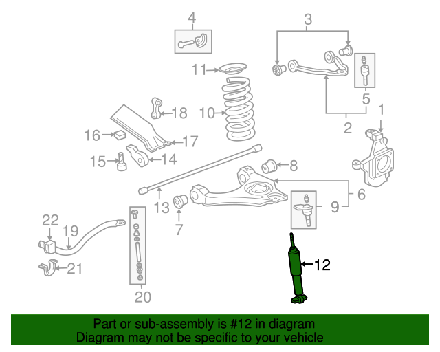 1999-2010 GM Front Shock Absorber Kit 19209331 GM | GMPartsDirect.com
