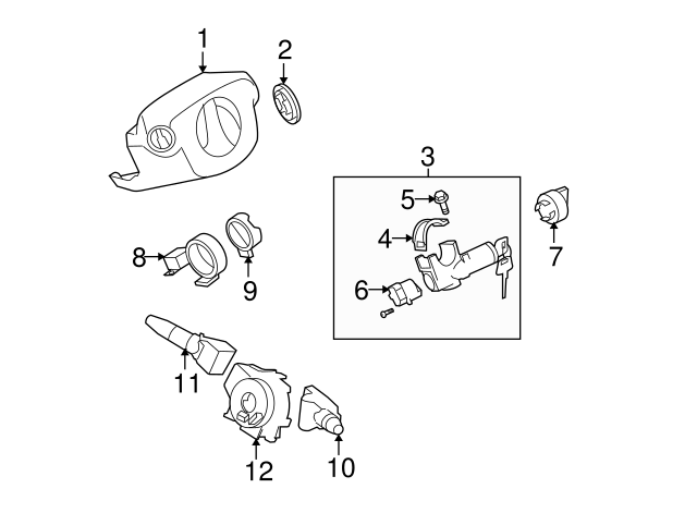 2007-2009 Nissan Versa Ignition Lock Cylinder D8700-EL50B | TascaParts.com