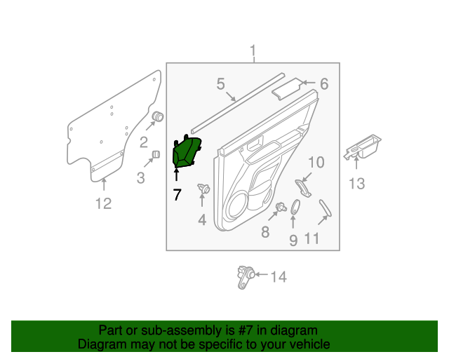 83370-3E000FC - Map Pocket - 2003-2009 Kia Sorento | Kia Auto Parts