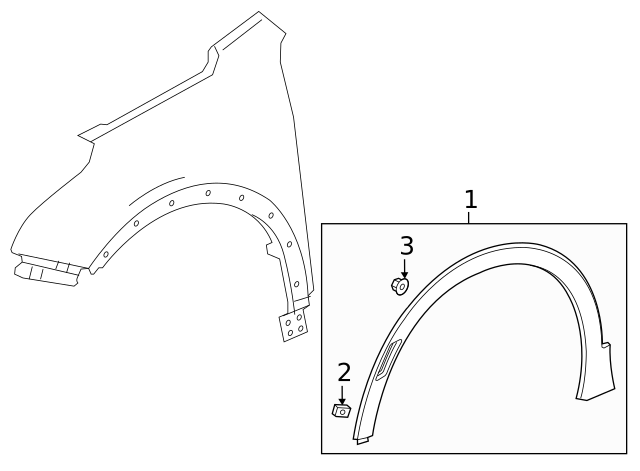 2021-2023 Buick Envision Wheel Opening Molding 85109307 GM ...