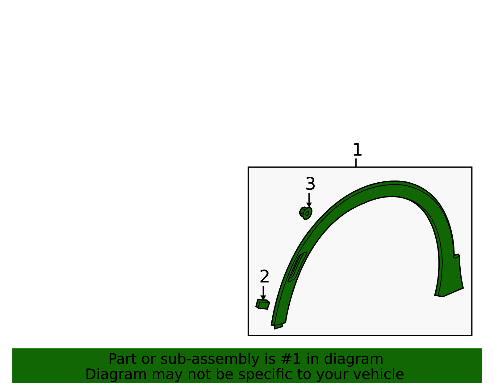 2021-2023 Buick Envision Front Driver Side Wheel Opening Front Molding 85109307 | OEM Parts Online