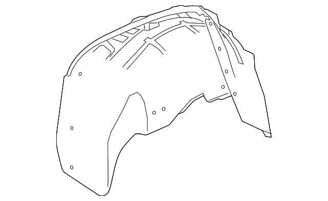 2015-2020 GMC Yukon XL Rear Driver Side Wheelhouse Liner 23264146 ...