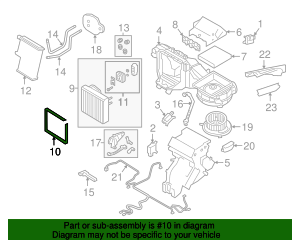2018-2020 Volkswagen Evaporator Assembly Gasket 3QF-898-003 | QuickParts