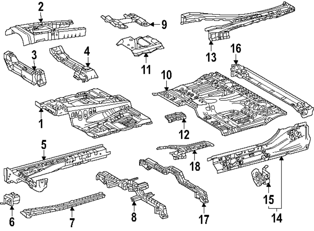 2024 Toyota Tacoma Rear Reinforced 57047-04010 | Lithia Toyota Parts