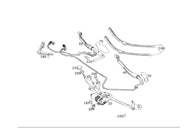 217-820-20-00 - Parts Kit, Wiper Blade 2021 Mercedes-Benz | Mercedes ...