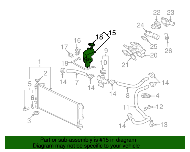 MN156097 - Reservoir Assembly 2007-2024 Mitsubishi | Mitsubishi Direct ...