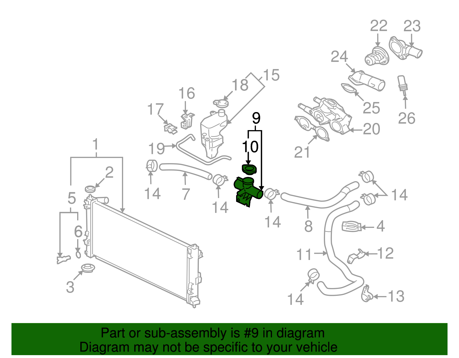 1350A043 Cap Assembly 2008-2019 Mitsubishi | Mitsubishi Factory Parts