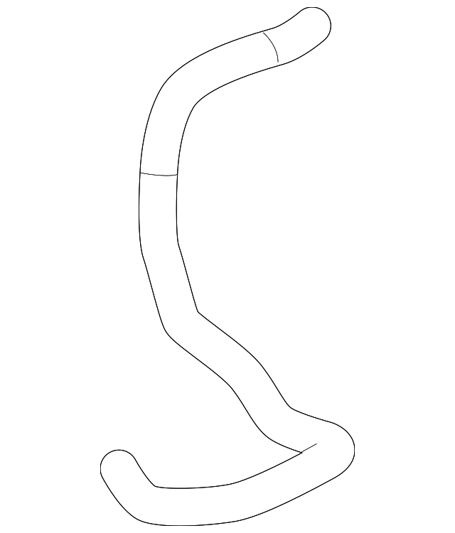 2008-2017 Mitsubishi Lancer Lower Hose 1370A165 | Mitsubishi Parts ...