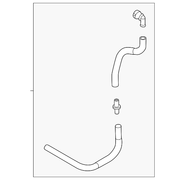 2022-2023 Hyundai Tucson Drive Motor Inverter Radiator Hose 25436-P0000 ...