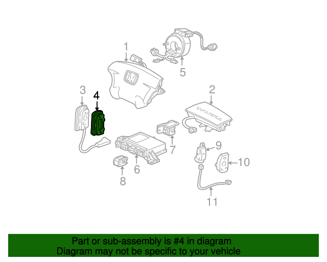 81528-S5A-J01 - Holder, L Module 2001-2007 Honda | Honda Parts Online
