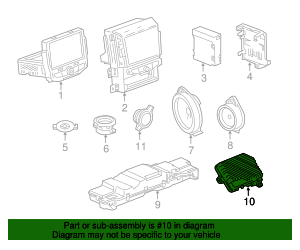 84503667 - Radio Speaker Amplifier 2018-2019 GM | Chevrolet Parts Direct
