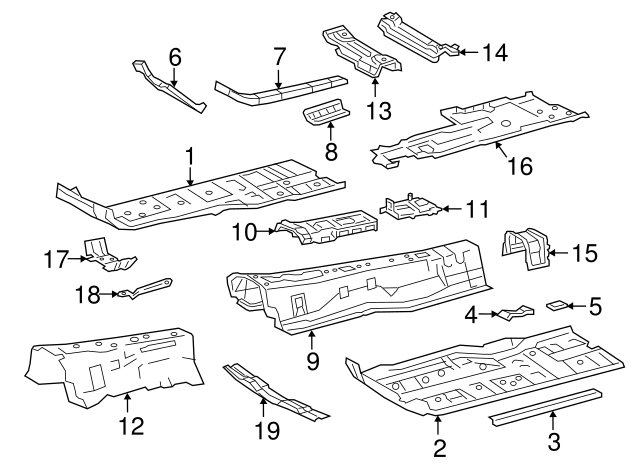 57255-50070 - Engine Cross-Member 2018-2024 Lexus LS500h | Longo Lexus ...