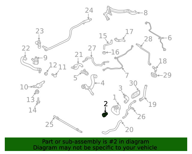 4K0-122-293-CK - Upper Hose Coupling 2019-2023 Audi | Audi OEM Parts