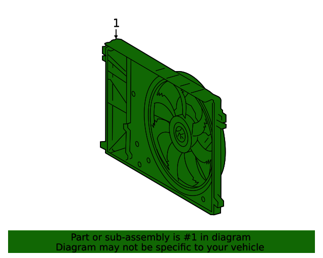 16360-F0010 - Engine Cooling Fan Assembly 2021-2024 Lexus ...