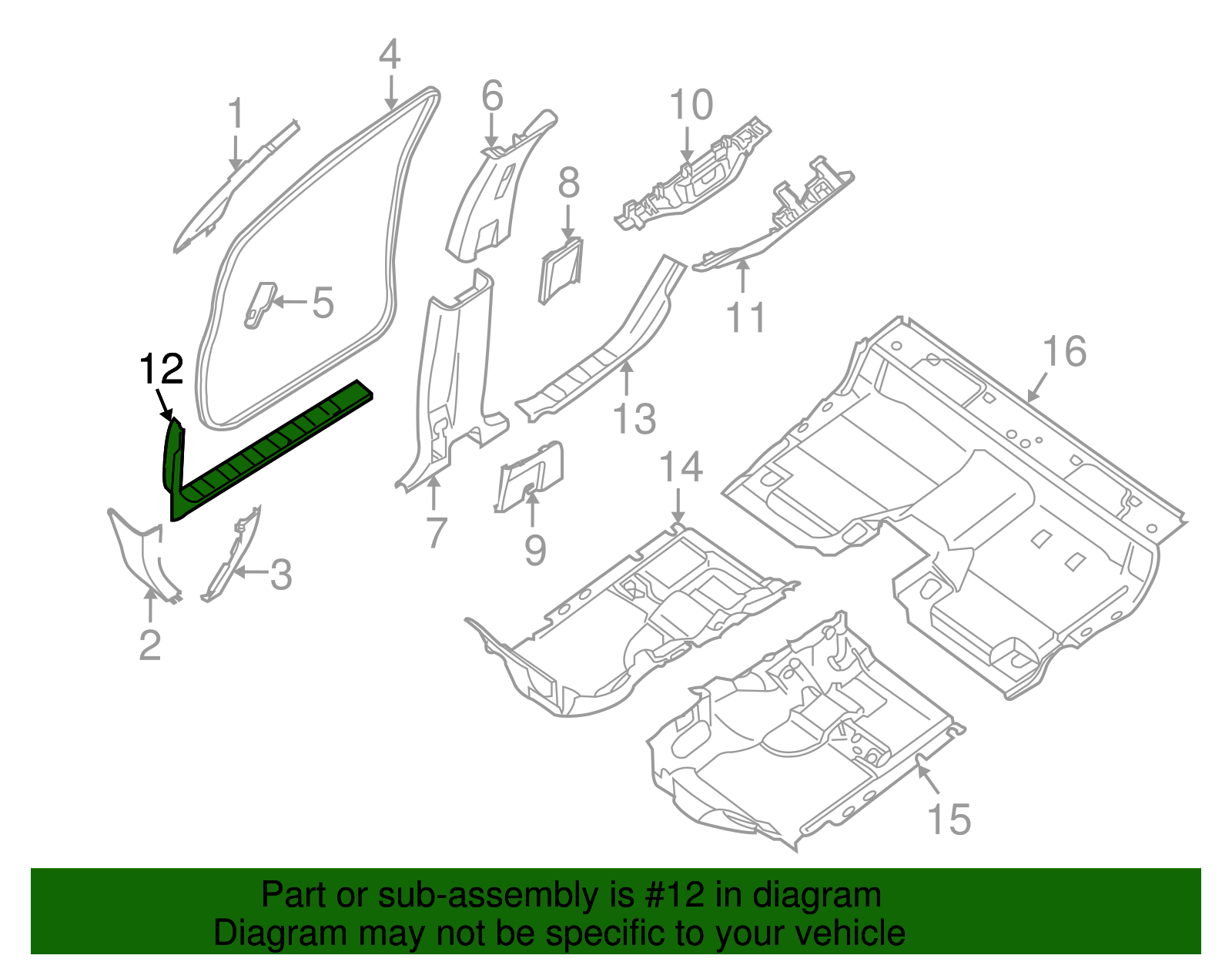 769B5-EA003 - High-Quality Scuff Plate for 2005-2021 Nissan Frontier ...