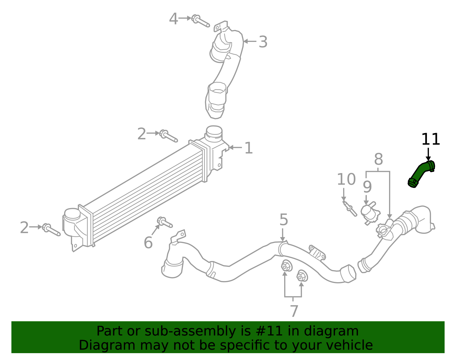 2019-2024 Ford By-Pass Hose K2GZ-9K308-A | Ford OEM Parts Outlet
